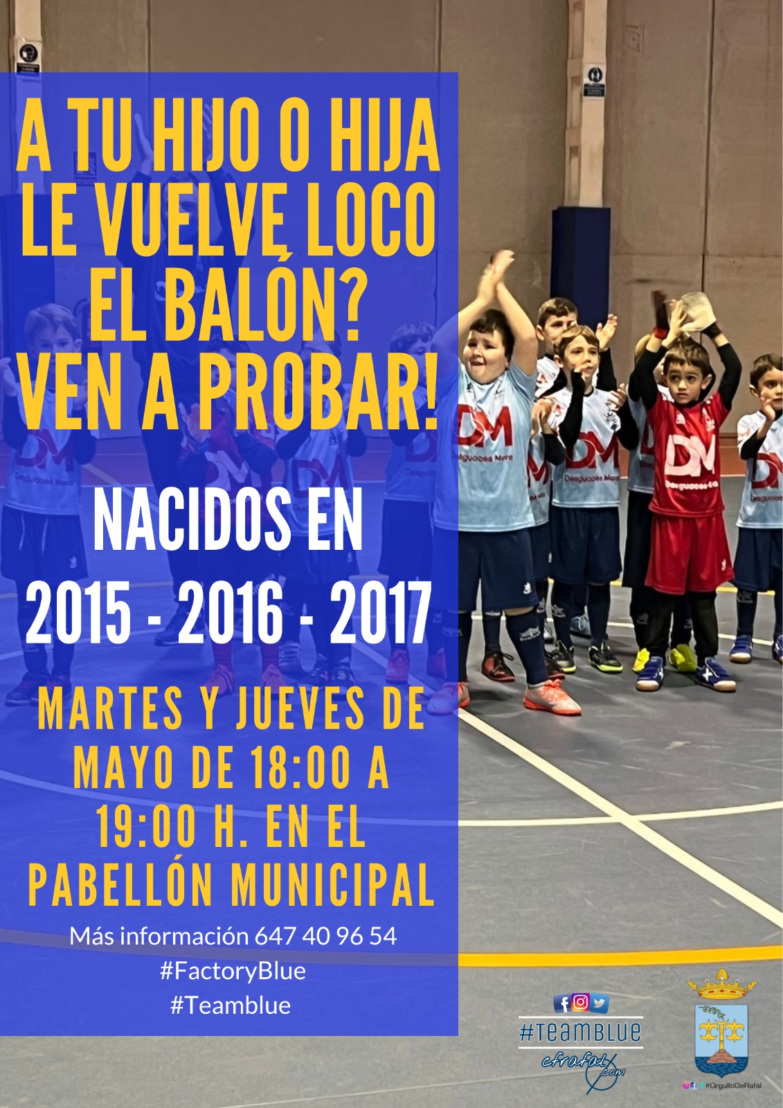 INSCRIBE A TUS NIÑOS EN EL DEPORTE QUE TE OFRECE RAFAL LOS MARTES Y ...
